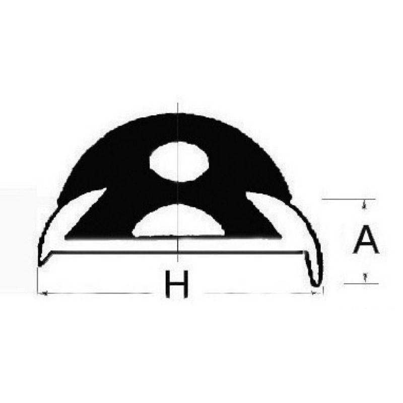 Tessilmare 44.485.16 Oversize Grey PVC Fender Insert - Fitted Flexible ...